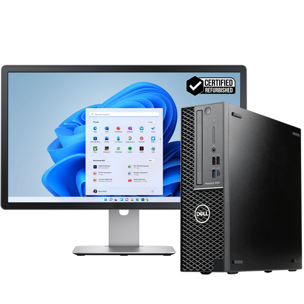 Dell Precision 3431 Intel i5 Desktop PC with Win 11 Pro + Monitor ...