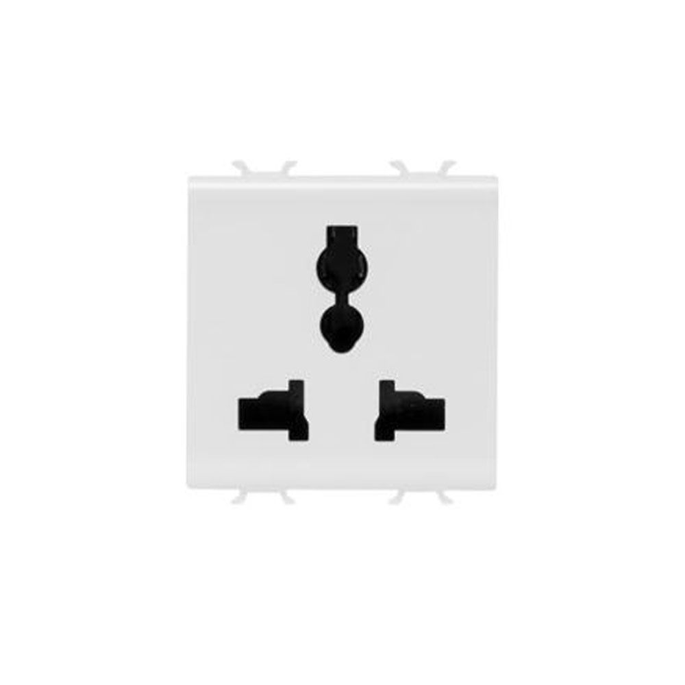 Gewiss - Chorus 2M Multi-Standard Socket Module 2P+E Satin White | Shop ...