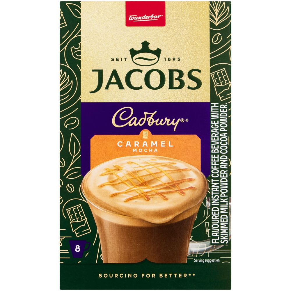 JACOBS Cadbury Caramel Mocha - Instant Coffee - 8 pack (8x18g) | Shop ...