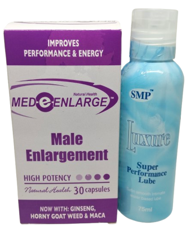 Med-e-Enlarge 30 Capsules and Luxure 75ml Lubricant Combo | Shop Today ...