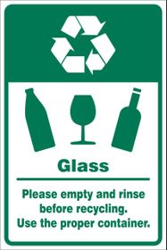 Glass Recycle Sign 440x440 On ABS | Shop Today. Get it Tomorrow ...