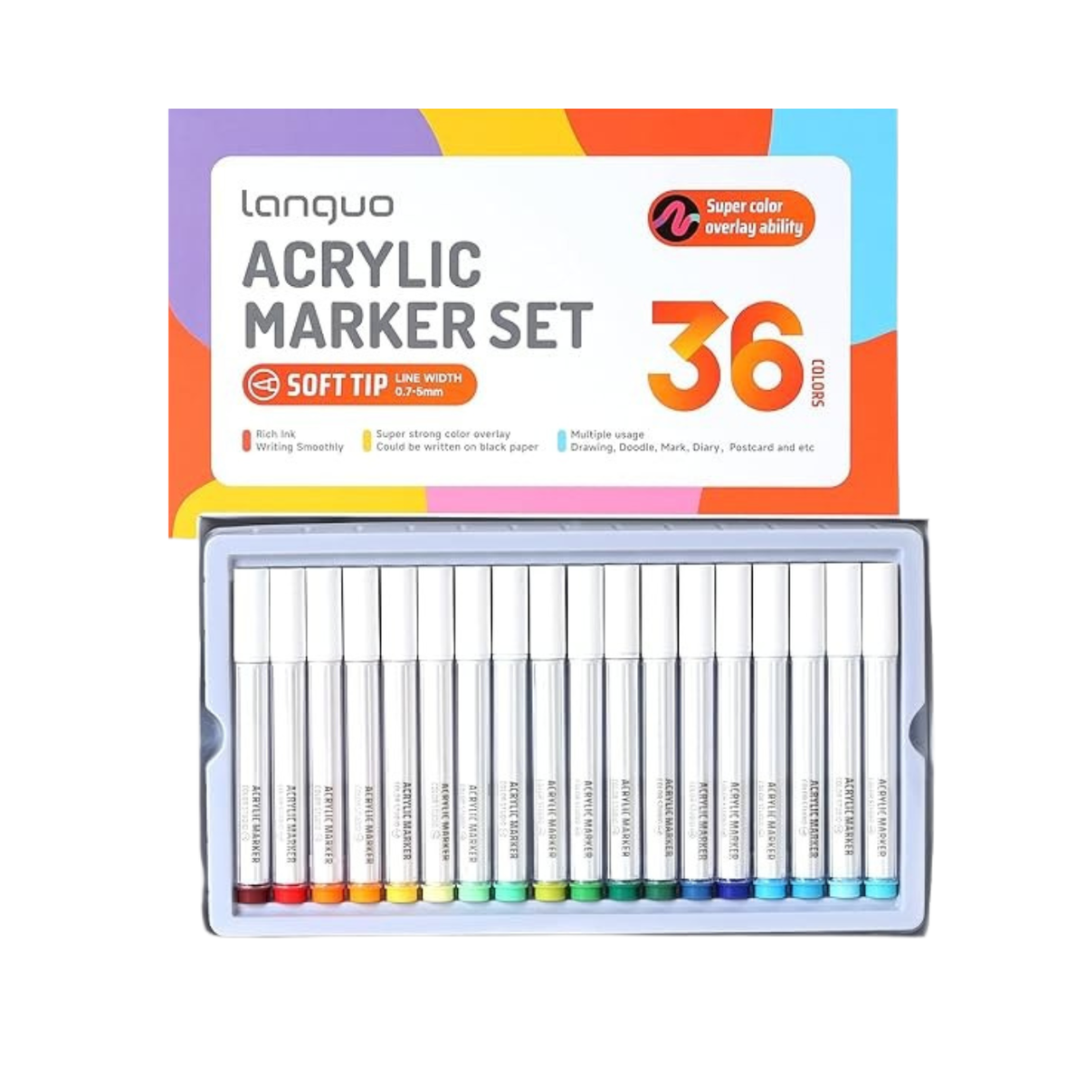 36 Colors Acrylic Paint Markers Set | Shop Today. Get it Tomorrow ...