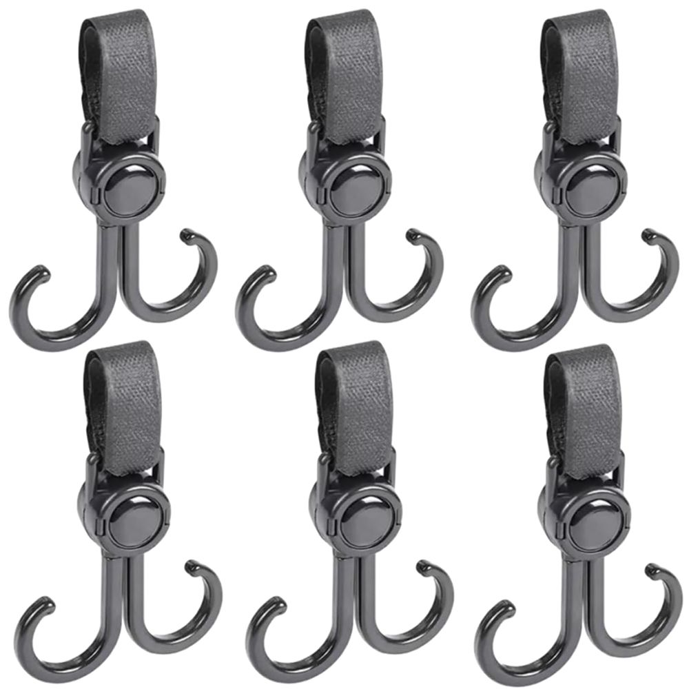 Tool 360 Degree Rotating Stroller Hooks Set of 6 - 10cm | Shop Today ...