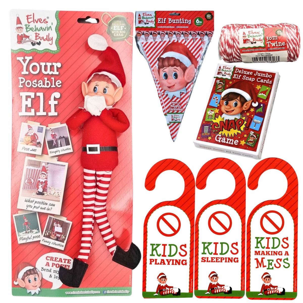 The Elf on the Shelf - Starter Kit - with Elf and Scene Setter Items ...