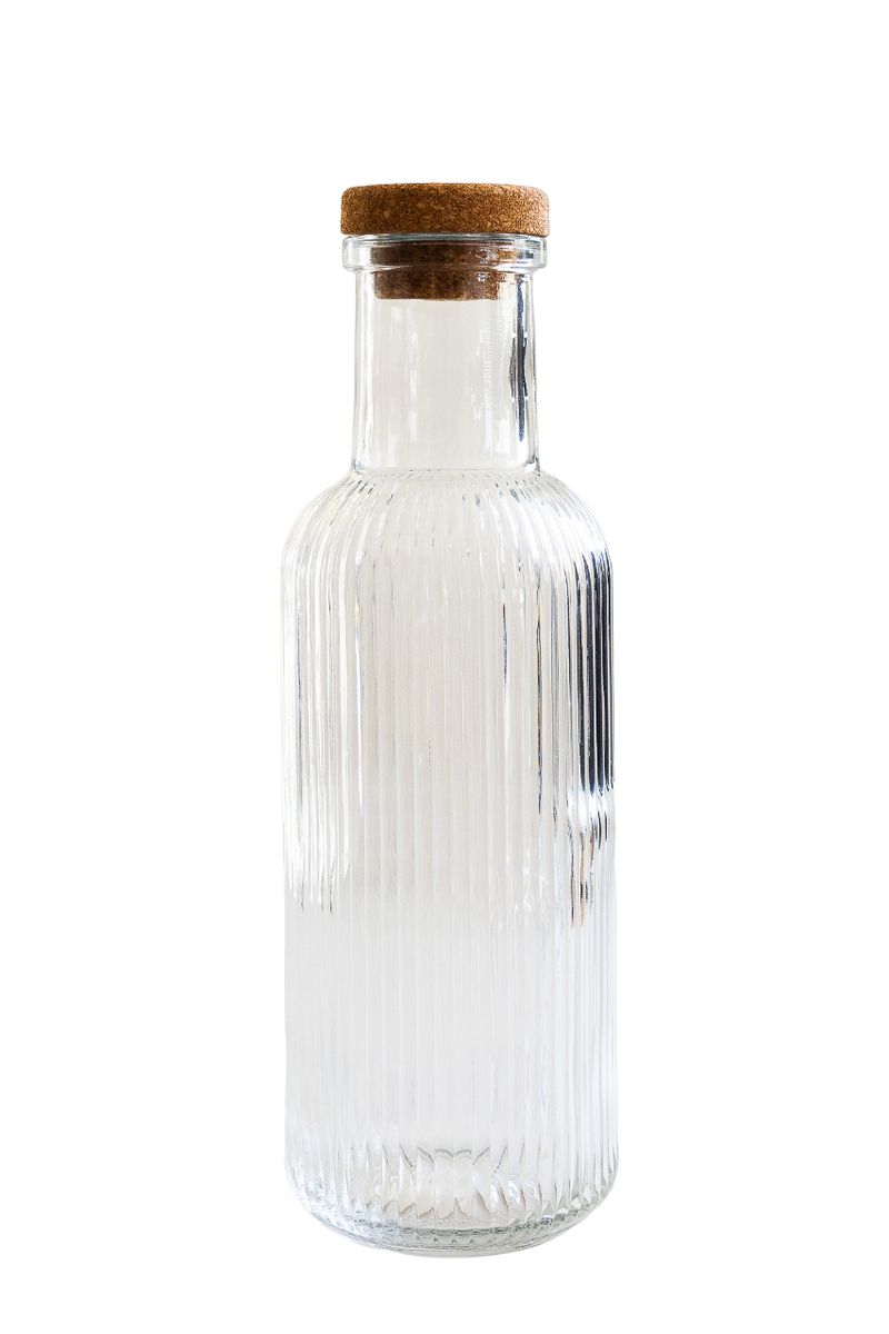 Home Classix Glass Bottle Rippled With Cork 1,0lt | Shop Today. Get it Tomorrow! | takealot.com
