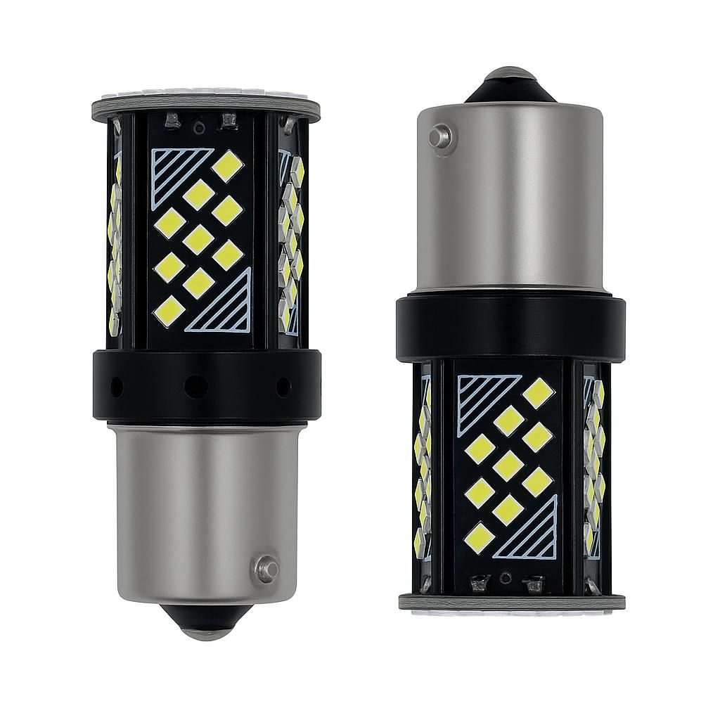 King LED 1156 70 SMD White Canbus Reverse Light Bulbs (Set of 2) | Shop ...