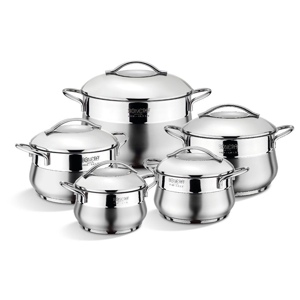 Bonera 10pc Venus Cookware Set - Stainless Steel Casserole Pots | Shop ...