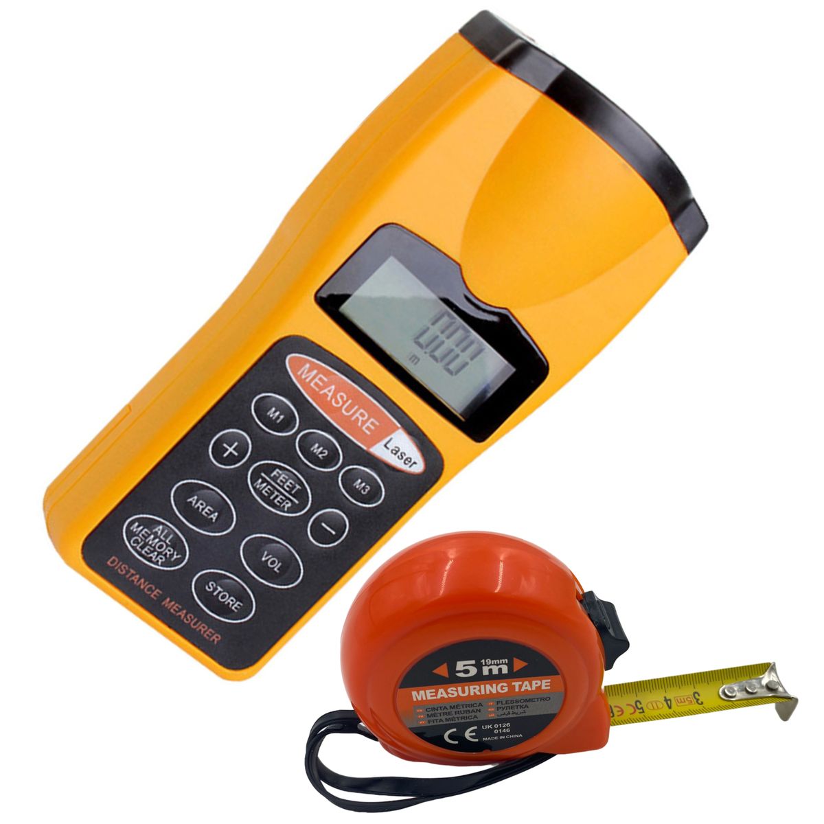 Professional Ultrasonic Laser Point Distance Measure With A 5 Meter