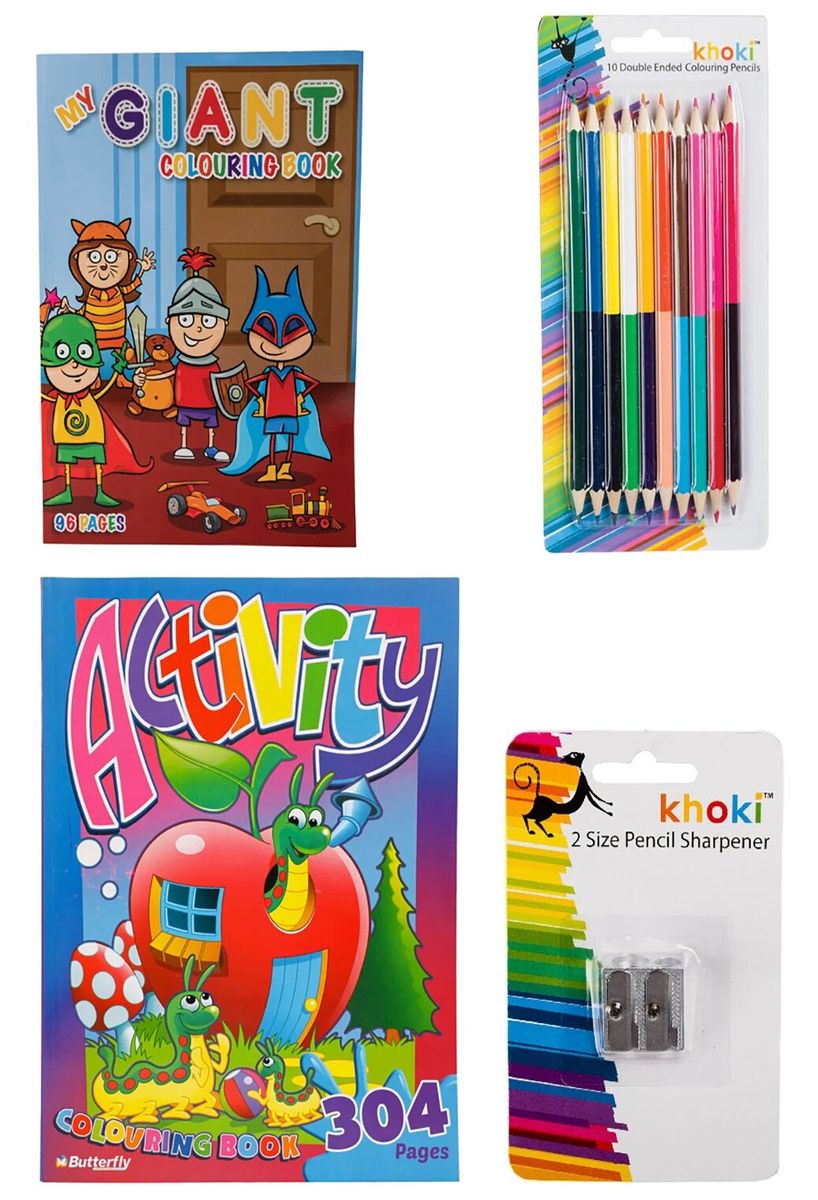 Double Sharpener, A3 Coloring Book, Book Activity 304p, Double Pencils ...