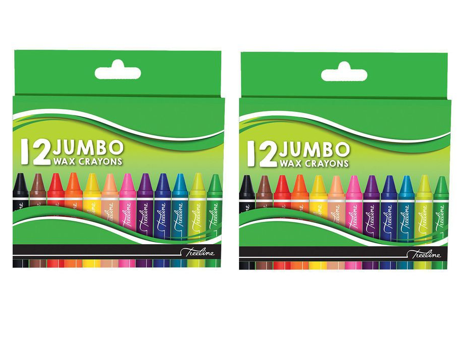 Treeline Jumbo Wax Crayons 12 Piece (Pack of 2) | Shop Today. Get it ...