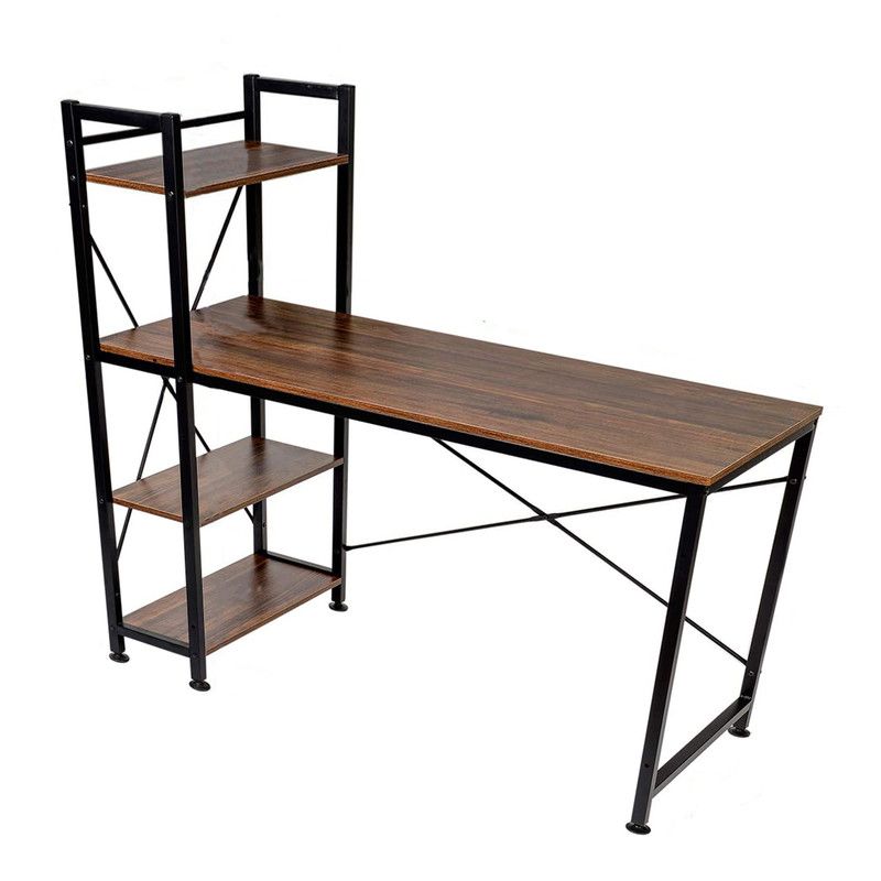 Study Desk - Solid Structure, Simple Design with Bookshelf study & Work ...