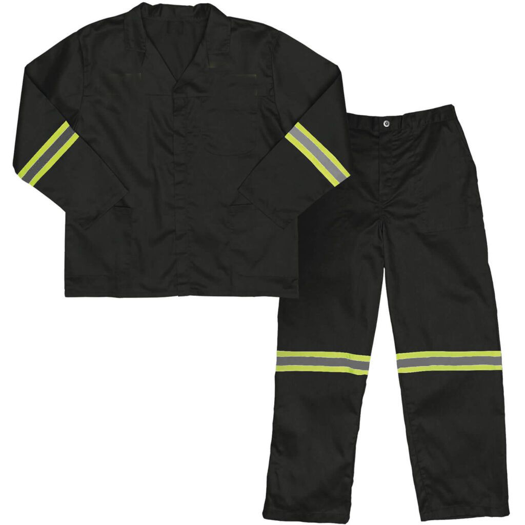 2 Piece Black Worksuit With Reflective Arms And Legs | Shop Today. Get ...