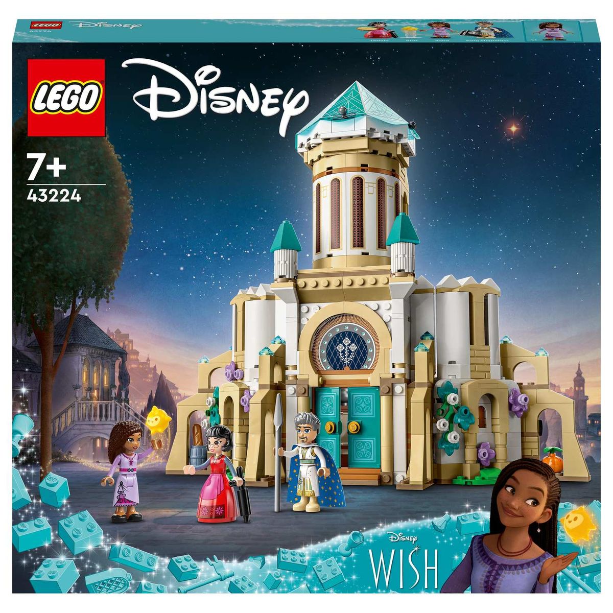 LEGO® Disney Princess™ King Magnifico's Castle 43224 Building Toy Set ...