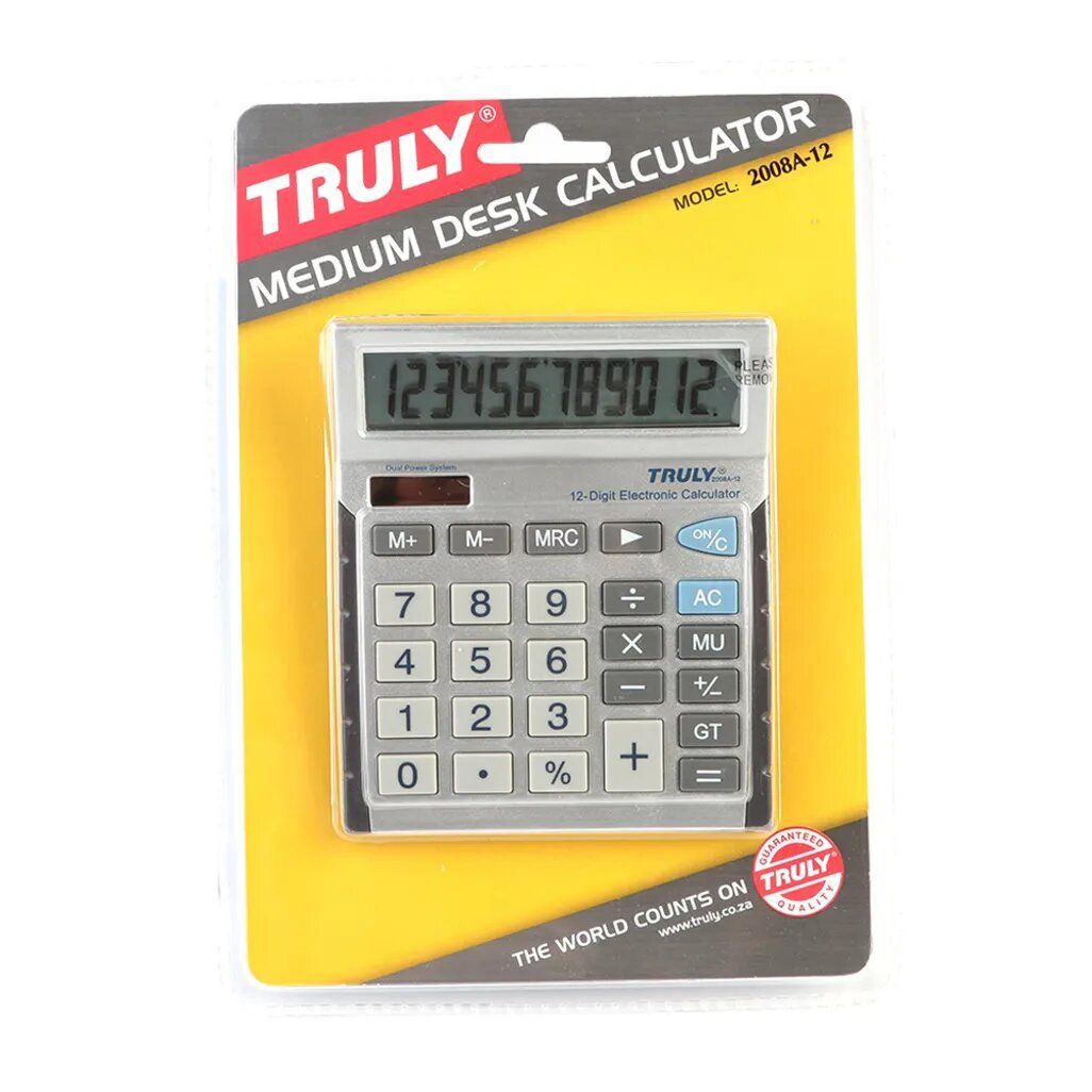 Truly Desktop 12 Digit Calculator 2008A | Shop Today. Get it Tomorrow ...