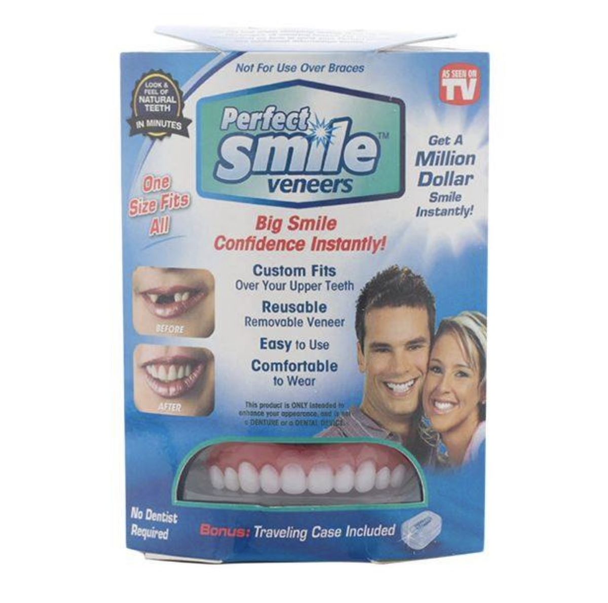 Perfect smile Cut-Able teeth veneers, suitable for top or bottom Cut ...