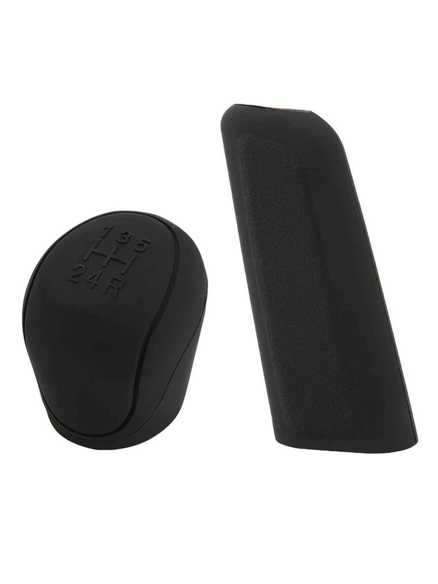 Motolab Silicone Manual Gear Knob & Hand Brake Protective Cover - Black ...