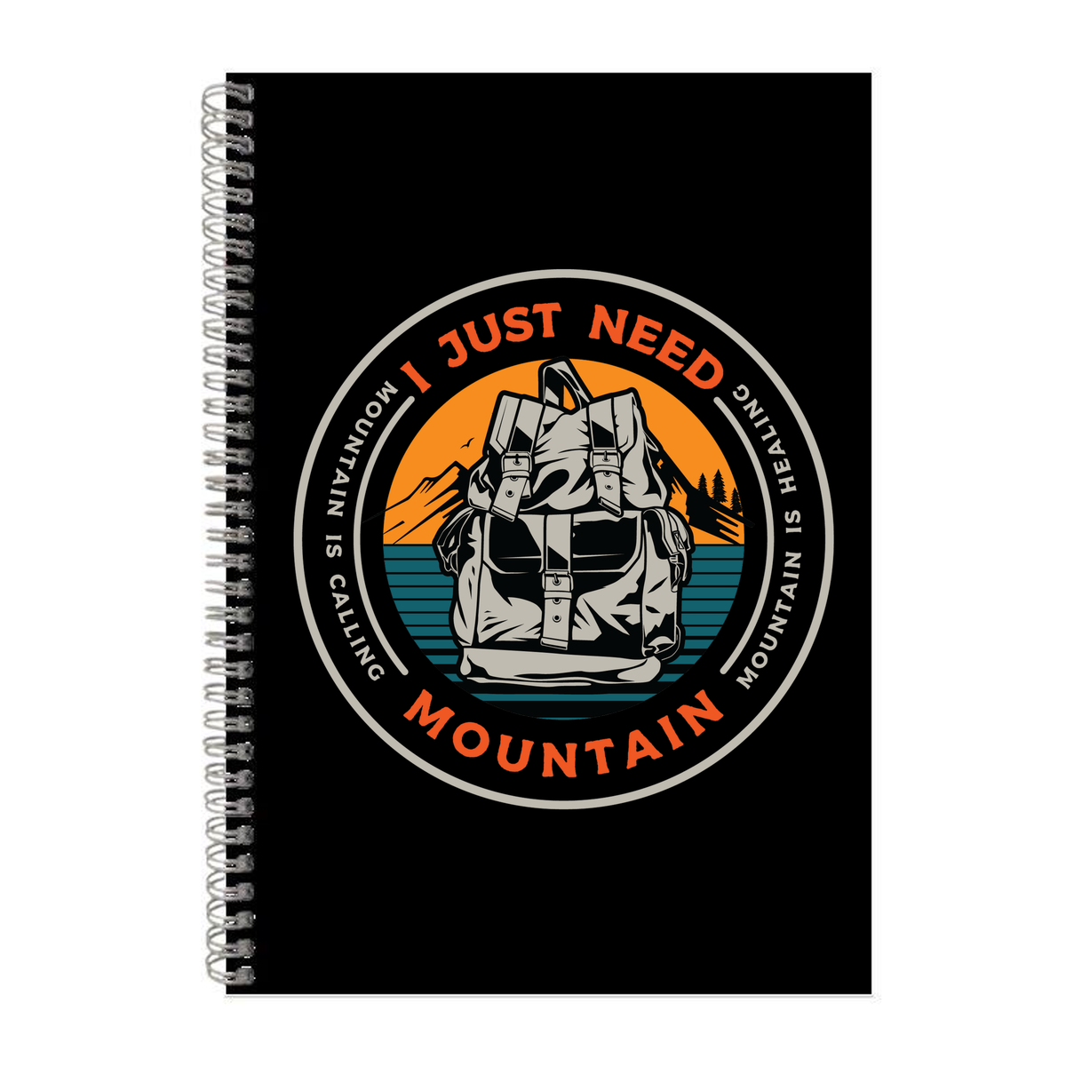 Mountain Call A4 Notebook Pad for Adventure Lover Trendy Graphic ...