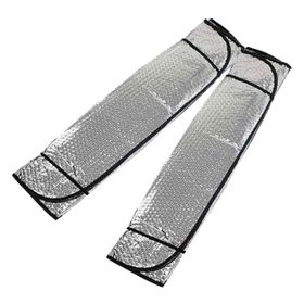 2 x Sun Shied For Car Windscreen Sun Reflector 126x60cm Folding Foil ...