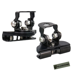 KR Auto Bonnet Spotlight/ LED Bar Mounting Bracket Set (Black) | Shop ...