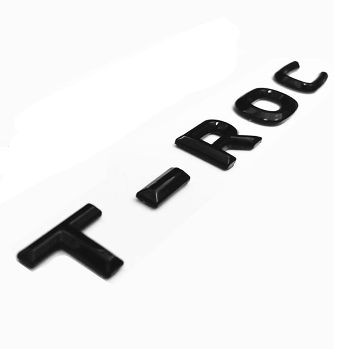 VW-T-ROC-GBK, High Quality ABS VW T-ROC Trunk Badges-Gloss Black | Shop ...