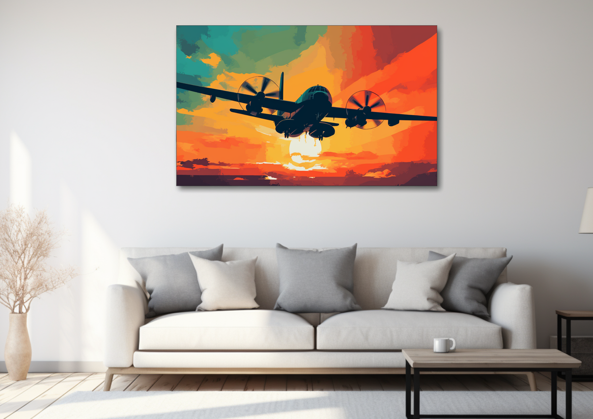 Canvas Wall Art - Cargo Plane Abstract - HD0071 | Shop Today. Get it ...