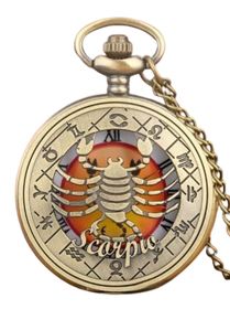 Scorpio Zodiac Star Sign Design Unique pocket Watch For Scorpio Star ...
