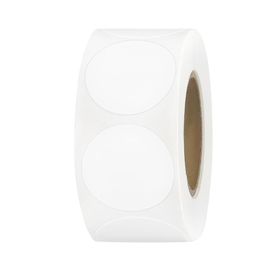 B3s - 49x49mm PVC White Thermal Sticker Labels (Round) - 150 Stickers ...