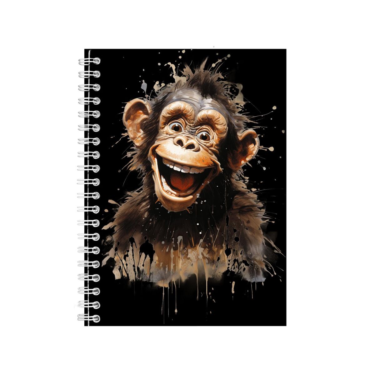 Chimpanzee A5 Notebook Pad for Men Women Funny Animals Graphic ...