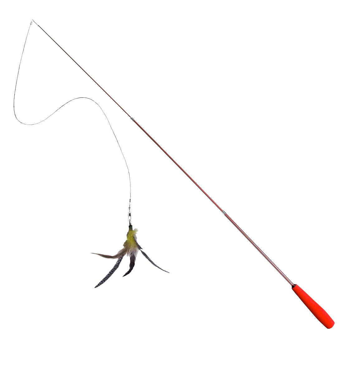 zaBird - Interactive Cat Toy Rod (Red) | Shop Today. Get it Tomorrow ...
