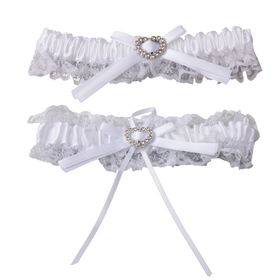 White Lace Bridal Garter with Pearl - Elegant Wedding Party Accessory ...