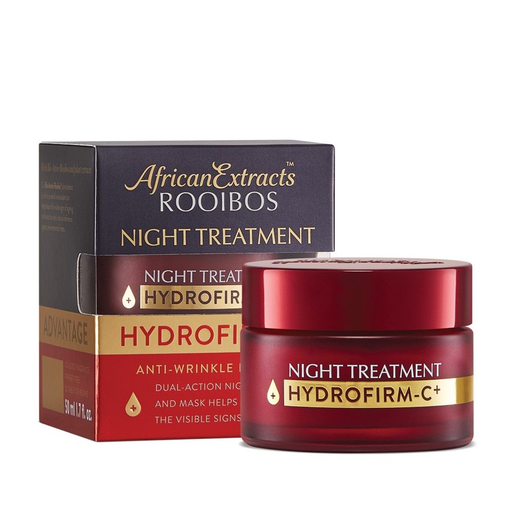 African Extracts Rooibos Hydrofirm-C+ Night Treatment Cream & Mask ...