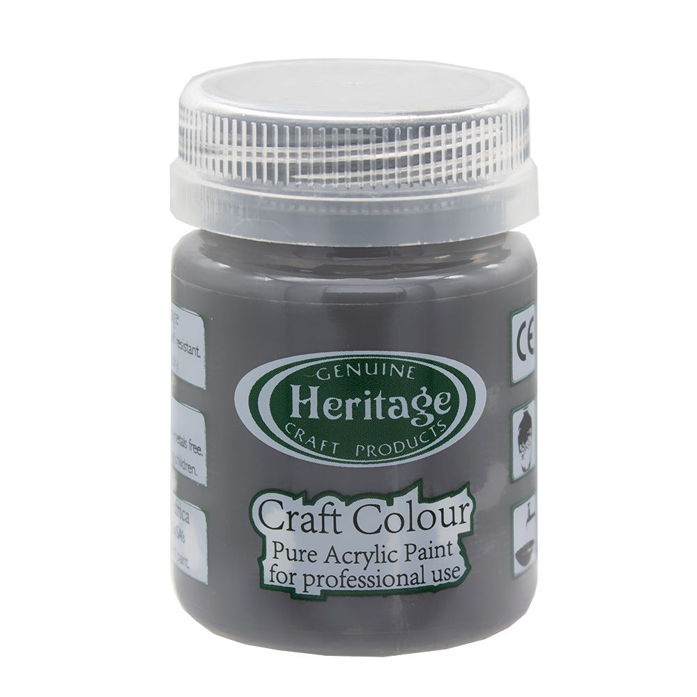 Heritage Pure Acrylic Paint - Craft Colour Range - 50ml - Grey | Shop ...