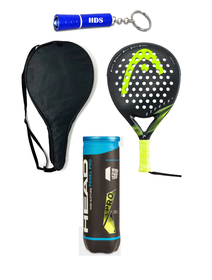 HEAD - Padel Racket Kit with Zephyr, Cover and Three Padel Balls with ...