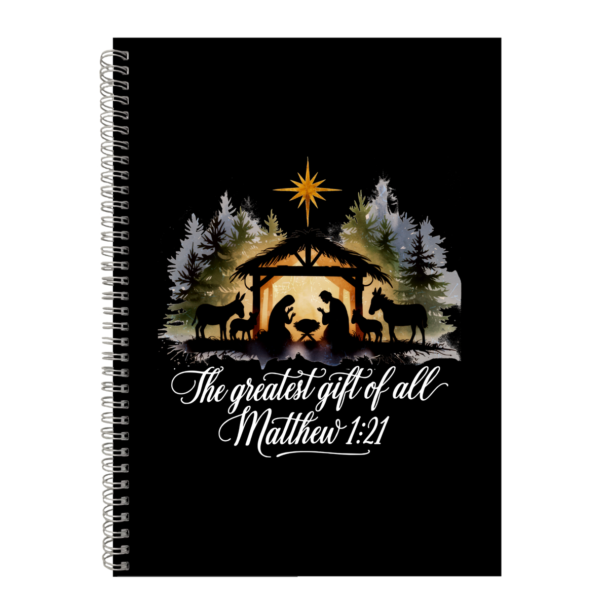 Nativity Scene Great Christian Writing Book Notepad Notebook Gift A4 ...