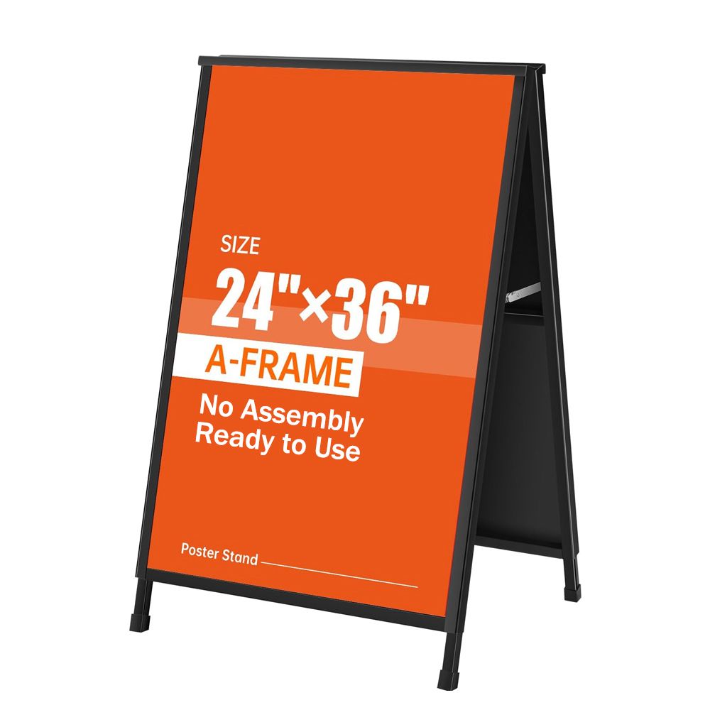 60x90cm A Frame Sign Folding Sandwich Board Holder Outdoor Street Ad ...