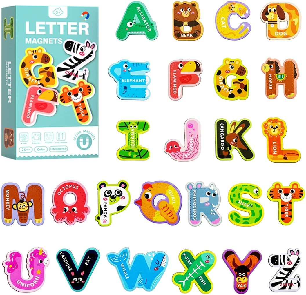 Magnetic Letters, Alphabet ABC Fridge Magnets, 26 Uppercase | Shop ...