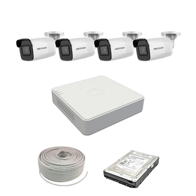 Hikvision 2MP IP Kit - 4ch NVR with 4POE, 4 x 2MP IP Cameras - 30M ...