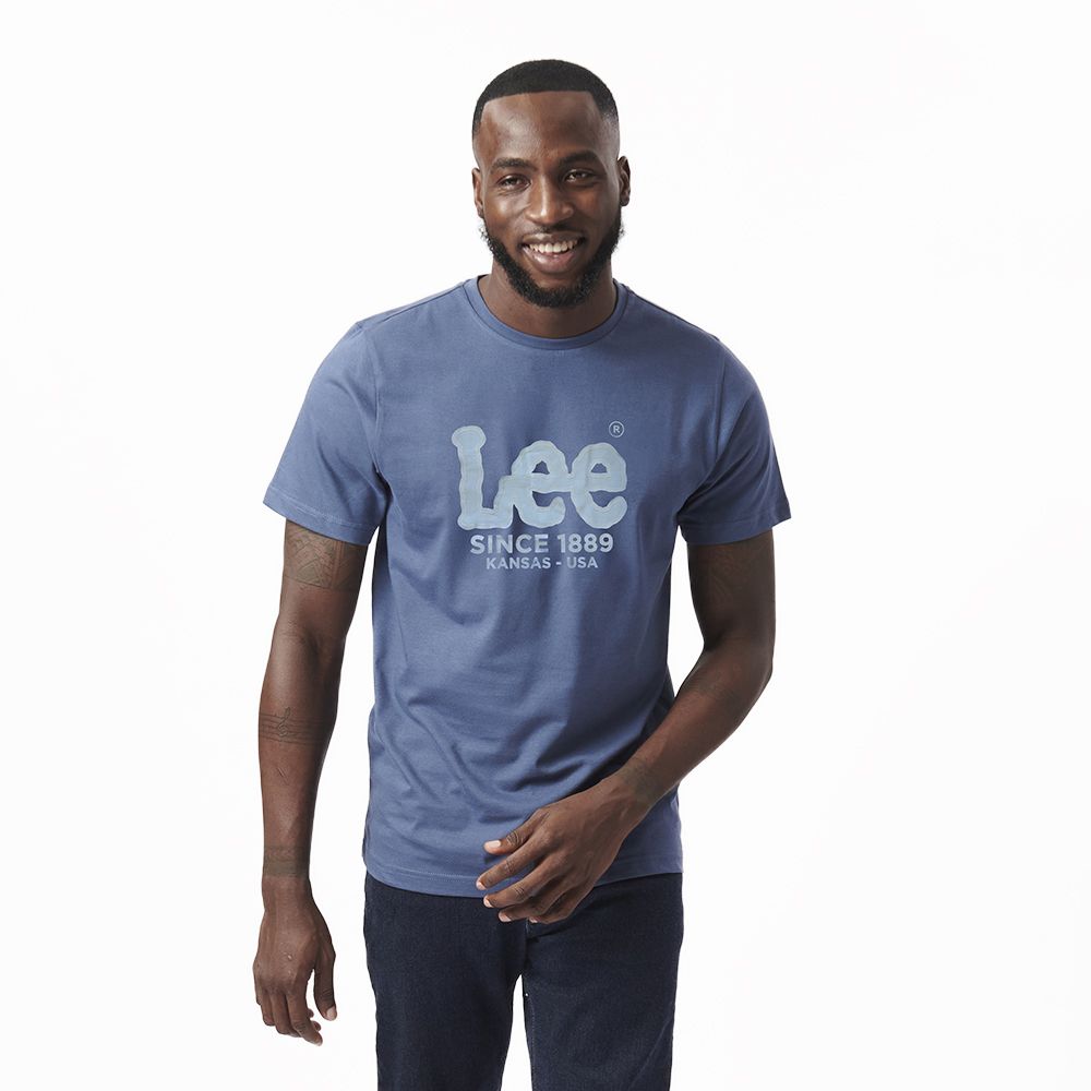 Lee - Mens Gel Outline Logo Tee | Shop Today. Get it Tomorrow ...