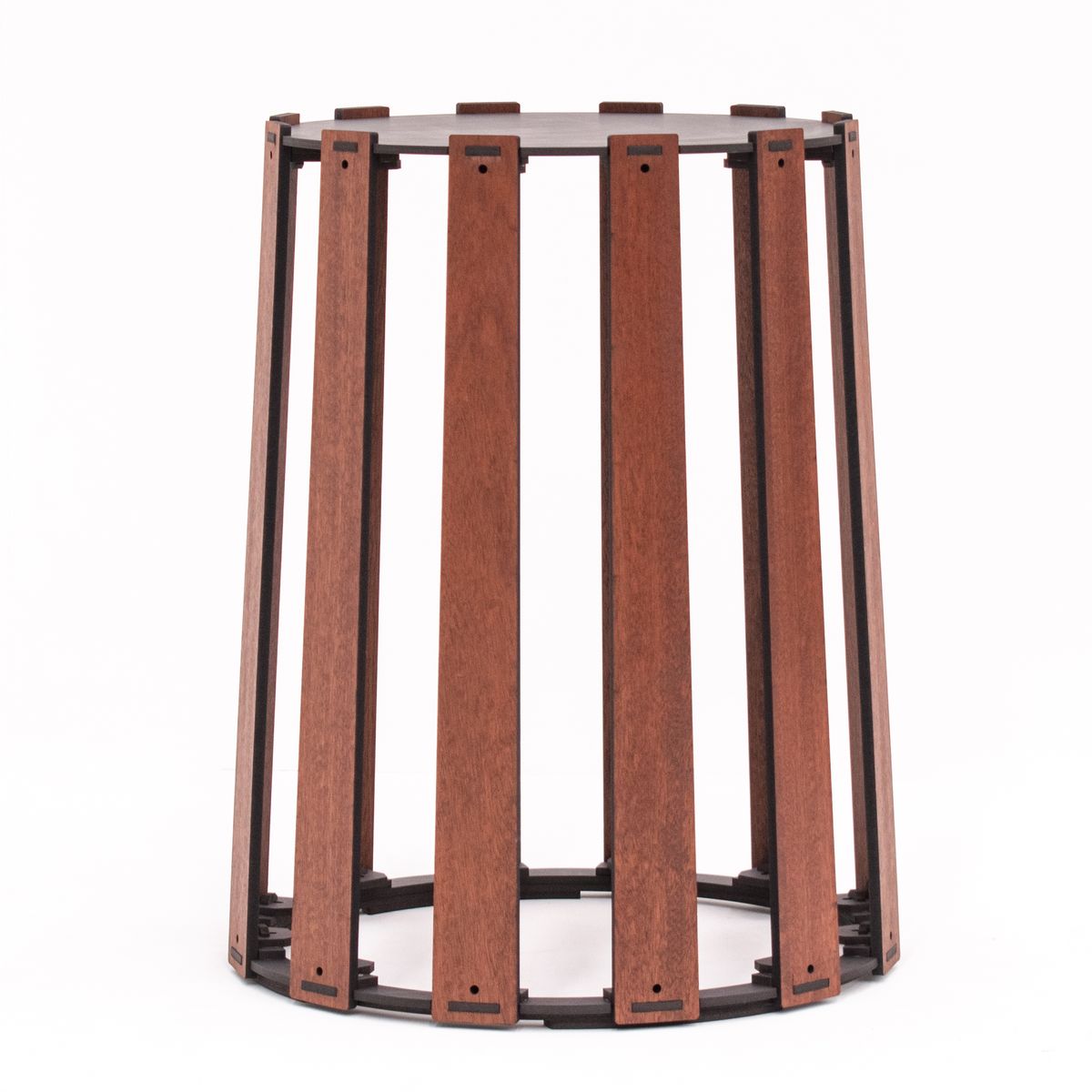 db Creative - Slatted Round Side Table / End Table (40x50cm) | Shop ...