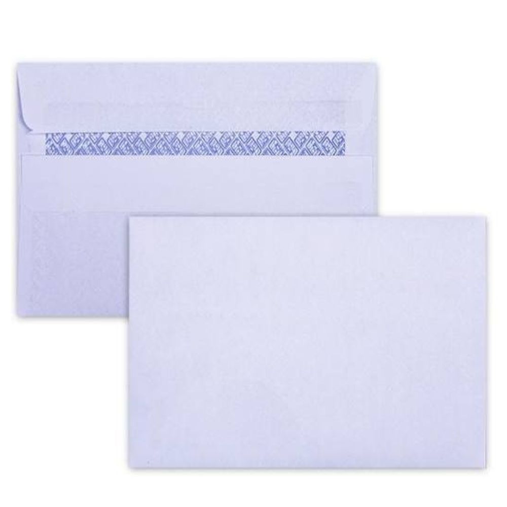 LEO - Self Seal Envelopes C6 White Opaque , Open Short Side (Box of 500 ...