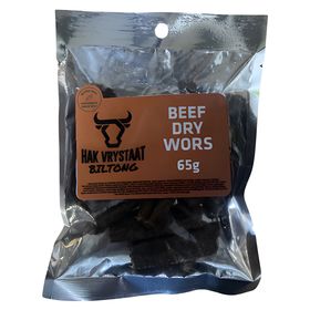 Hak Vrystaat Beef Dry Wors 65g | Shop Today. Get it Tomorrow ...