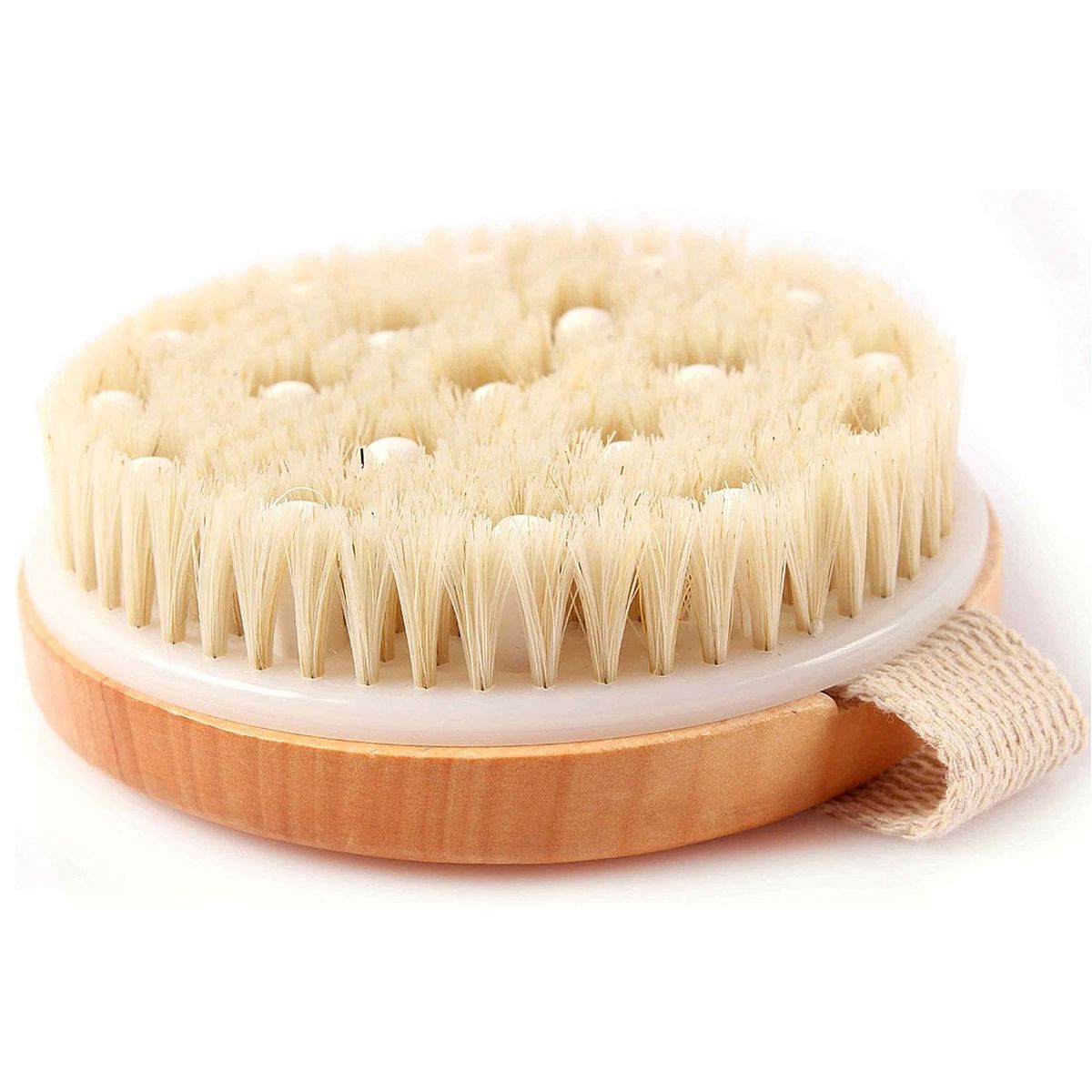 Dry Brushing Body Round Brush Skin Brush for Bath Shower and ...