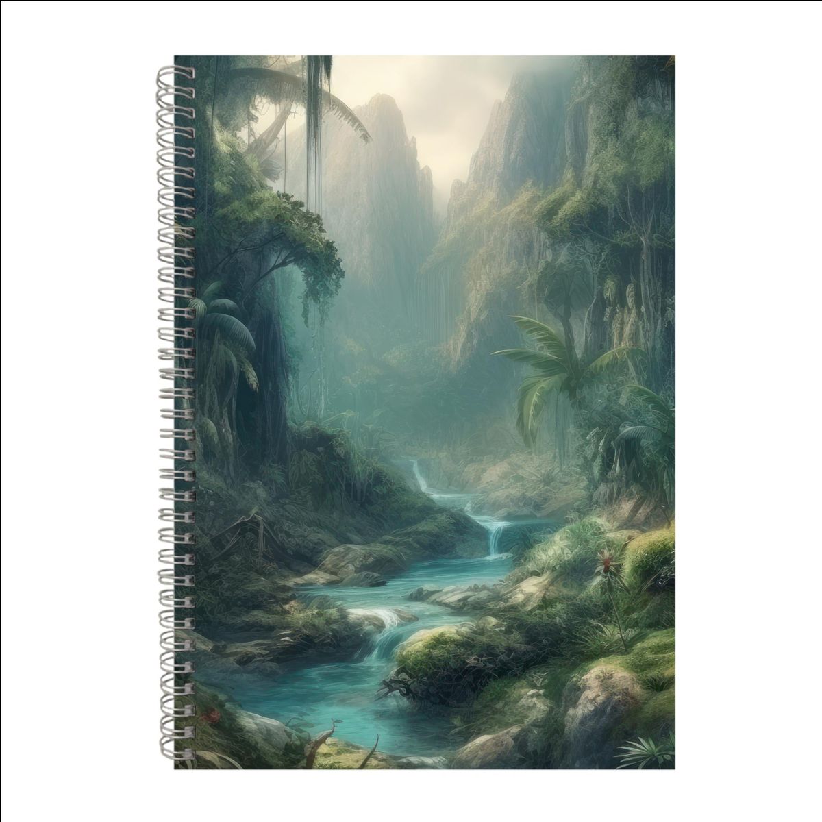 River A4 Notebook lines Pad for Work Tropical Graphic Design Present ...