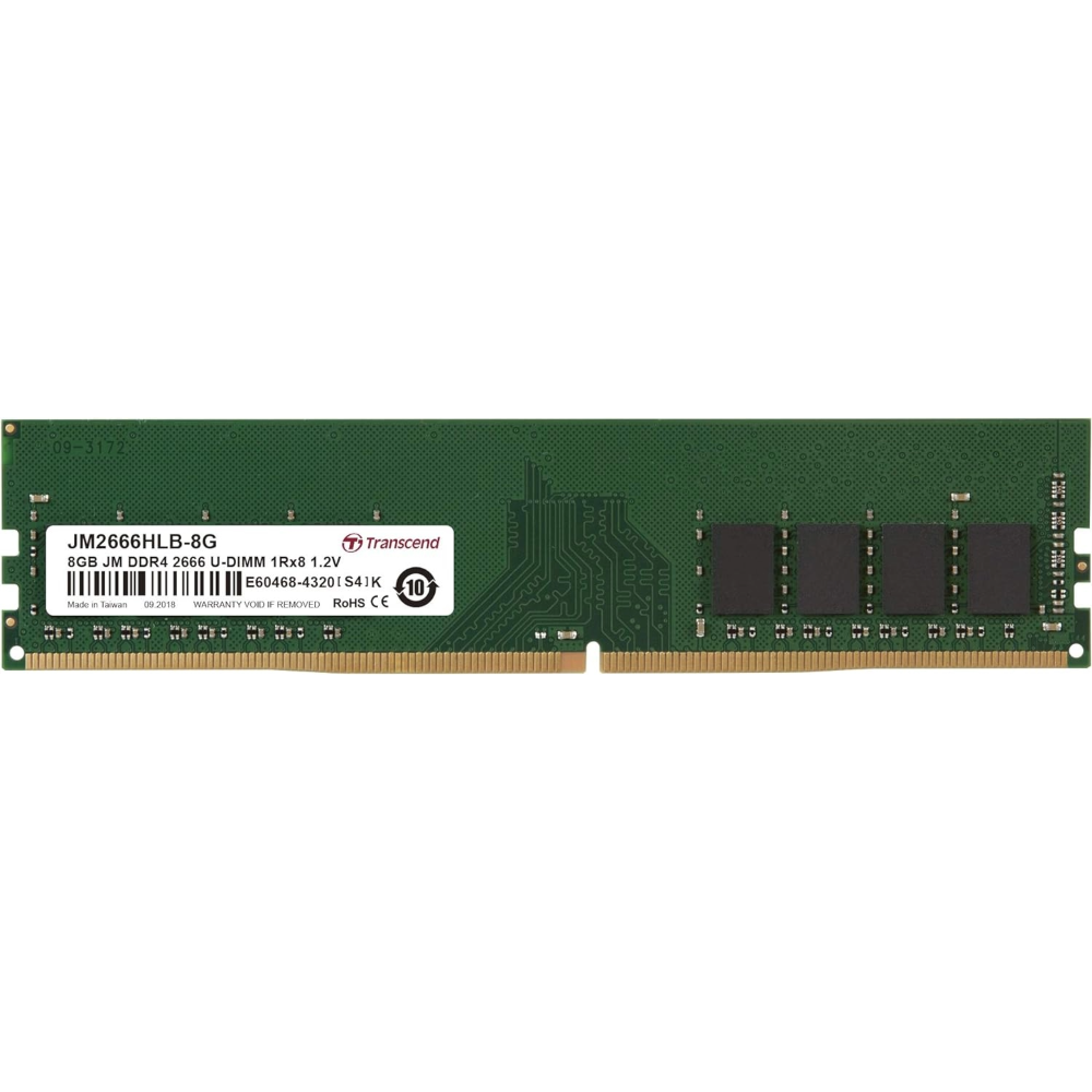 Transcend DDR4 RAM Laptop - 8GB RAM DDR4-2666 U-DIMM Memory for PC ...