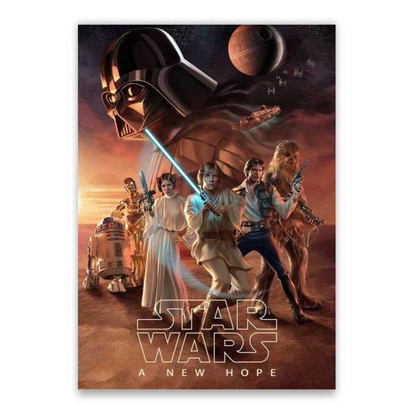 Star Wars A New Hope Characters Poster - A1 | Shop Today. Get it ...