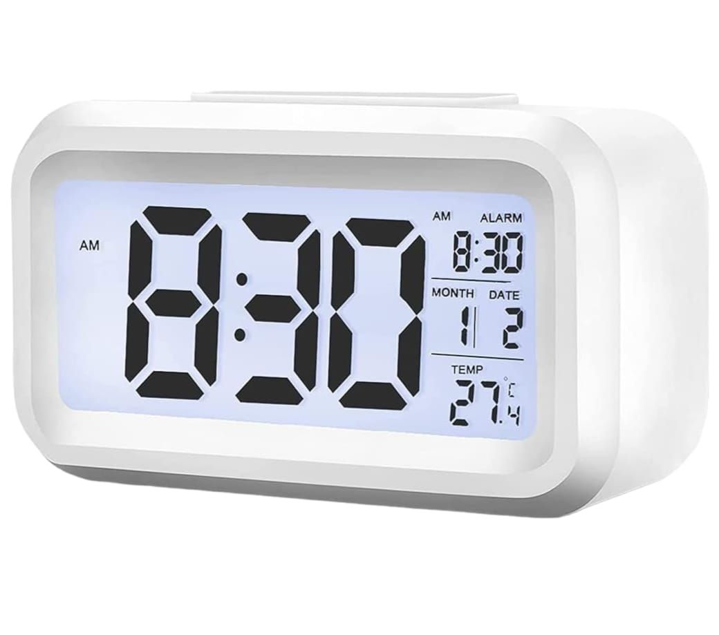 Digital Alarm Clock, Smart Night Light Easy Operation Clock for Kids ...
