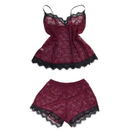 Womens Sexy Lace online Pyjamas Set Cami
