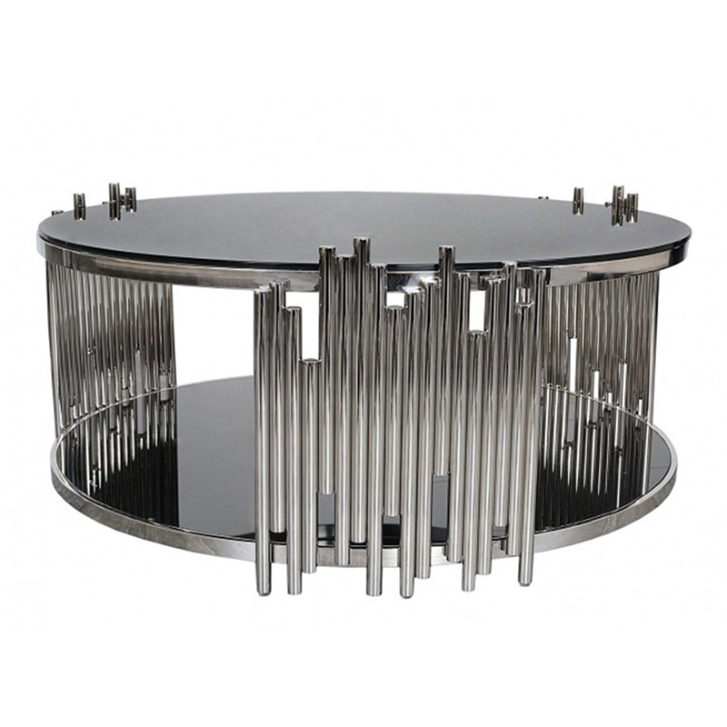 Classic Black Glass Round Center Coffee Table | Shop Today. Get it ...