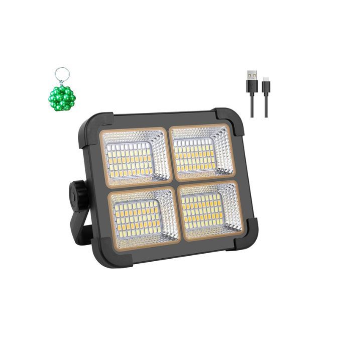 Solar Outdoor 80W Rechargeable Work Spotlight And Keyholder | Shop ...