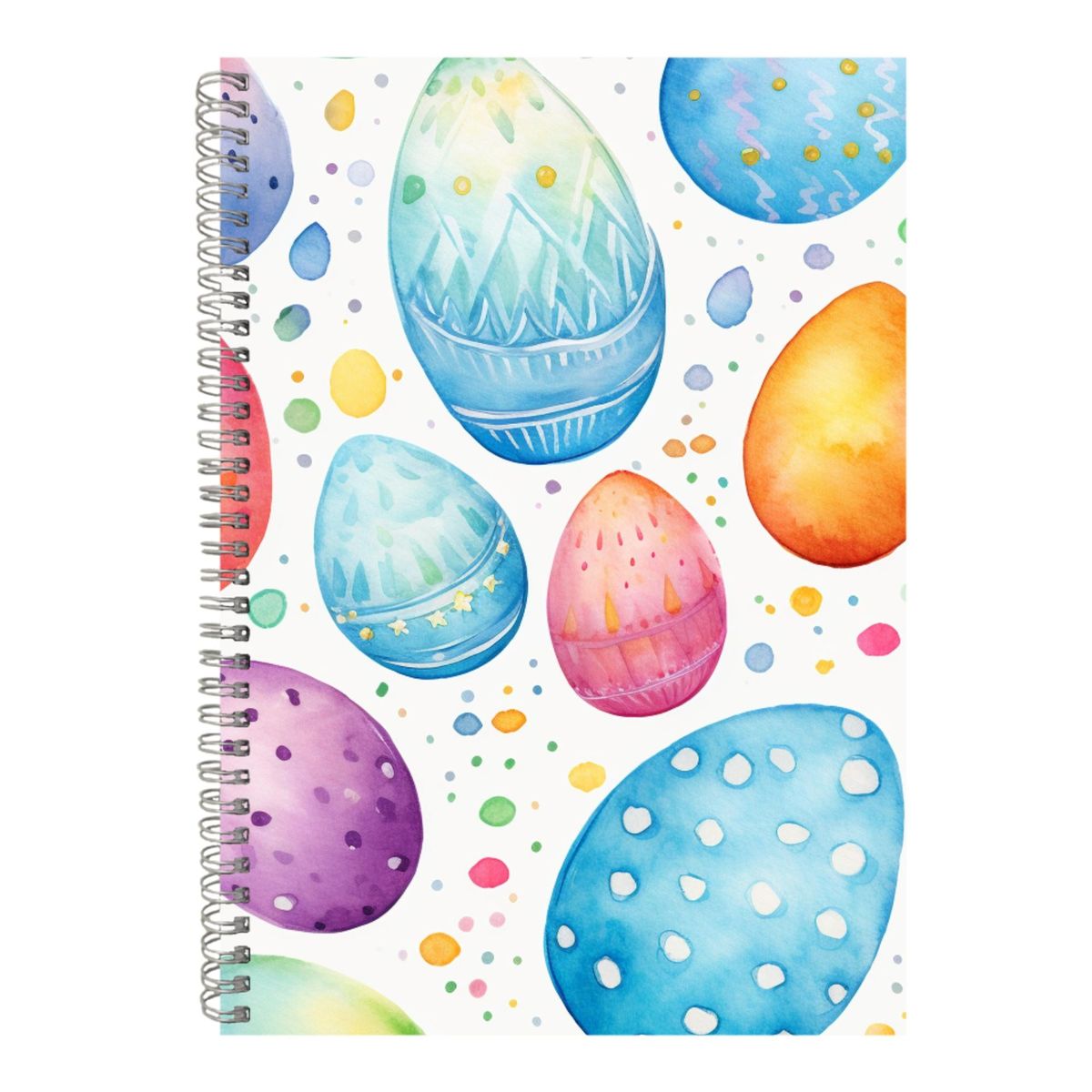 Paint A4 Notebook Spiral and Lined with Easter Graphic Notepad Present ...